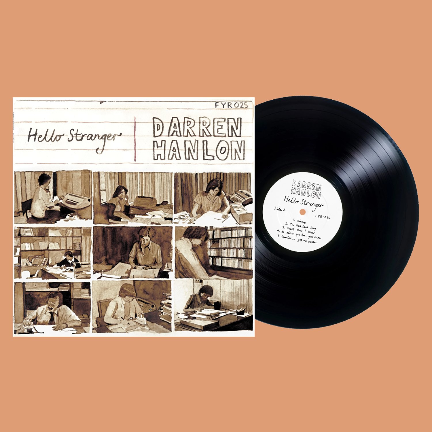 Darren Hanlon - Hello Stranger - Vinyl LP (FYR-025) | Flippin Yeah Records