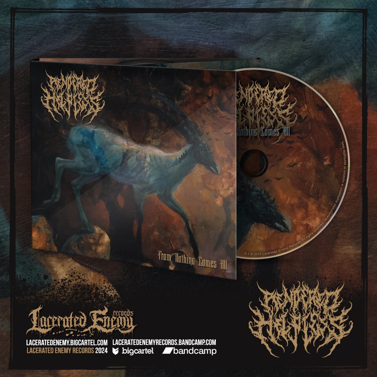 RENDERED HELPLESS - From Nothing Comes All - Digipack CD | LACERATED ...
