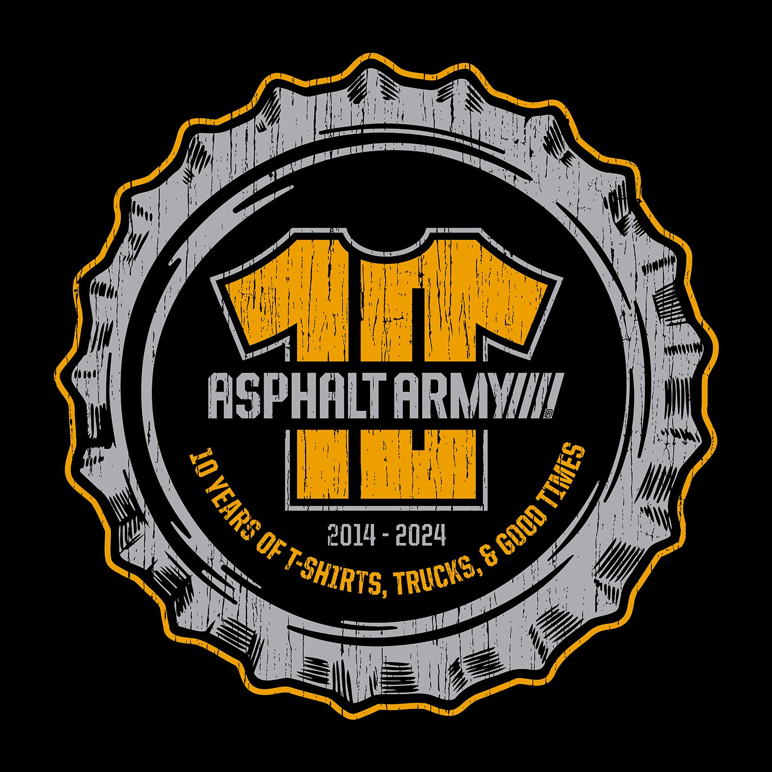 AA 10 Year Anniversary Banner / ASPHALT ARMY