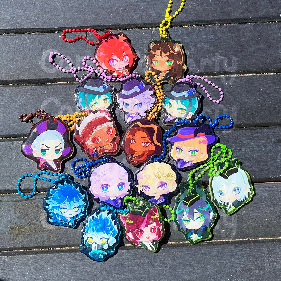 Twisted Wonderland Chibi Bust Acrylic Charms | CandyCap Party