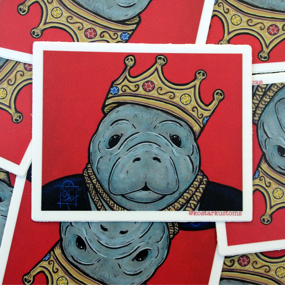“Notorious Man.A.Tee” matte vinyl sticker | kostarkustoms23
