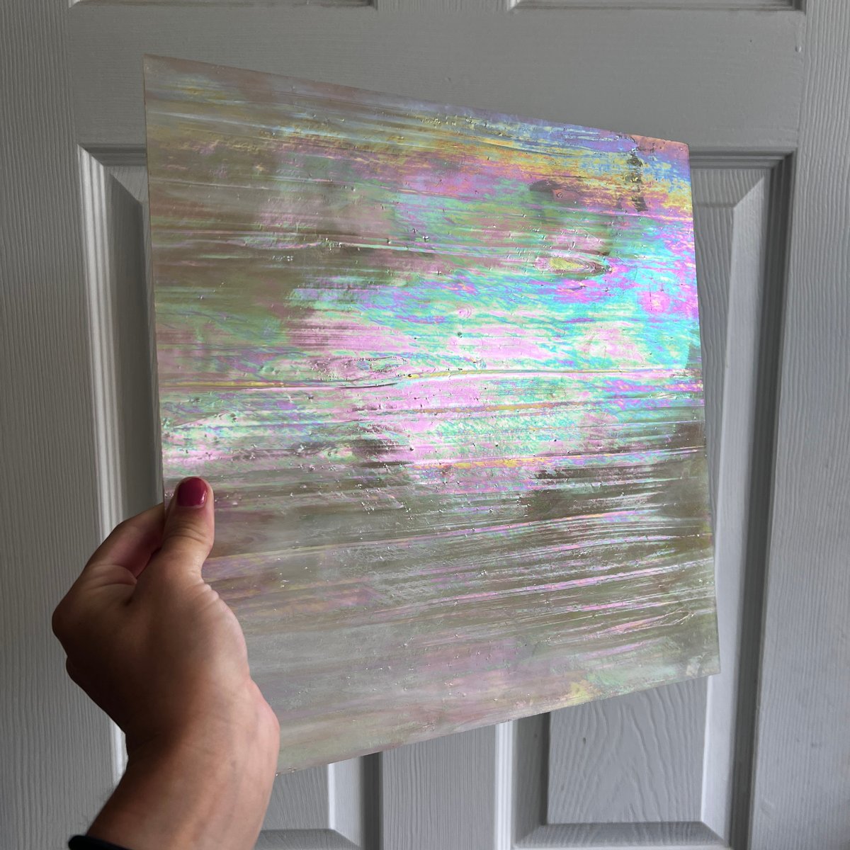 Armstrong A-0124SR Clear/Opal/Dk. Amber/Wispy/Iridized | Erin Glassworks