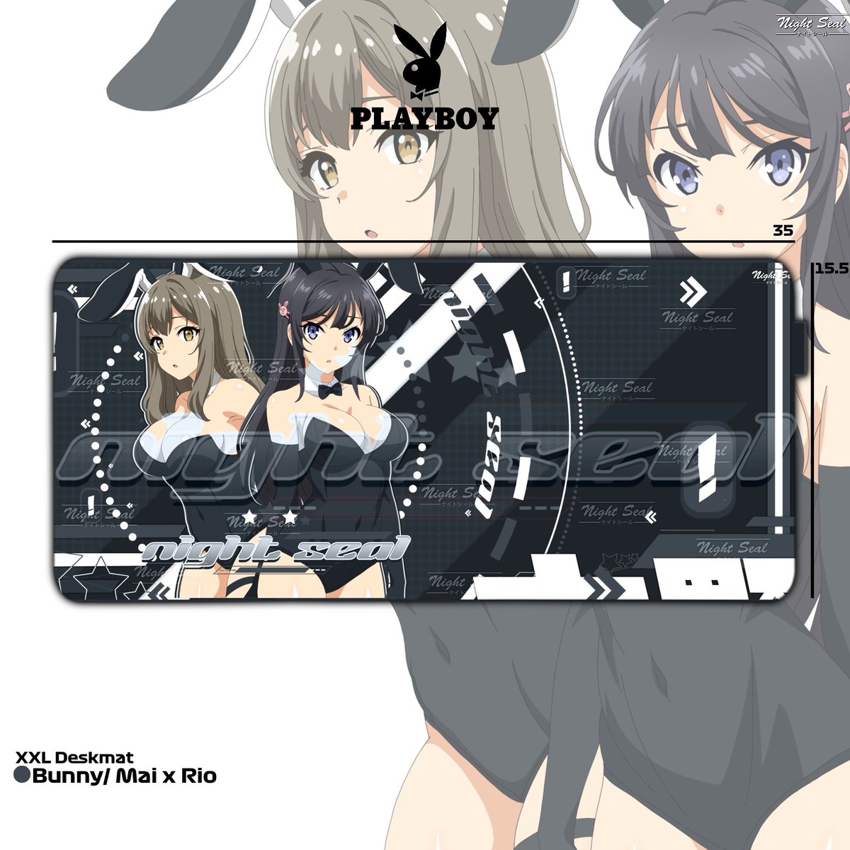BUNNY RIO x MAI / XXL Desk mats | NightSeal77