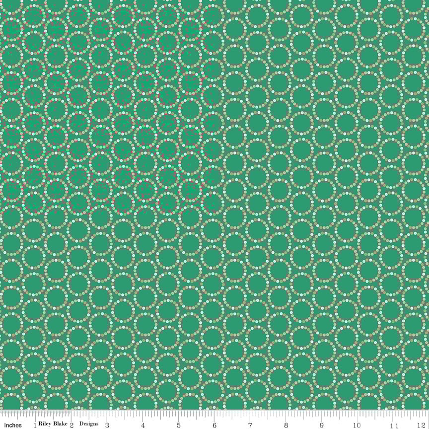 Teal Circles from In From the Cold | Anka's Treasures