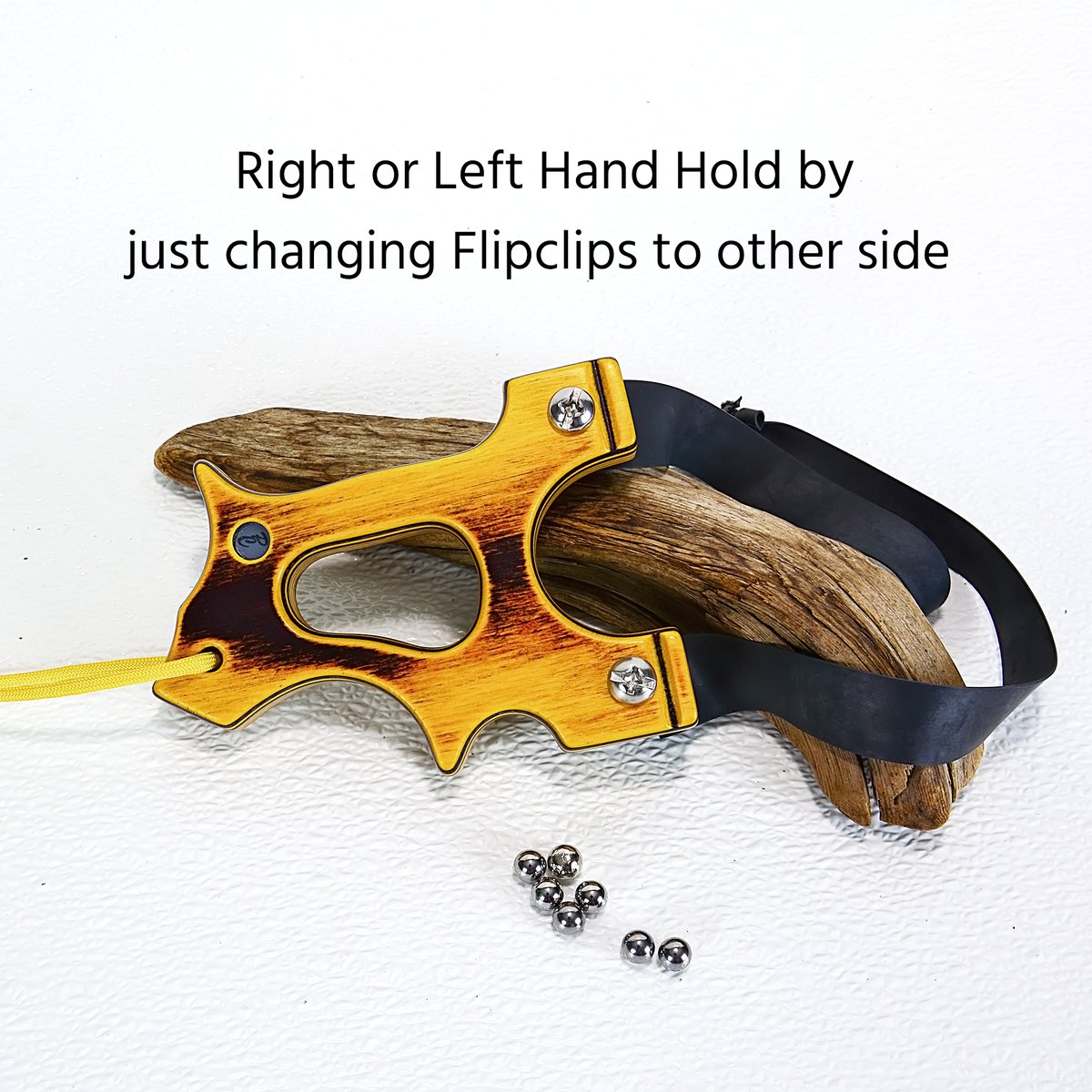 Compact Wooden Sling Shot, The Holligan, OTF slingshot, Right or Left ...