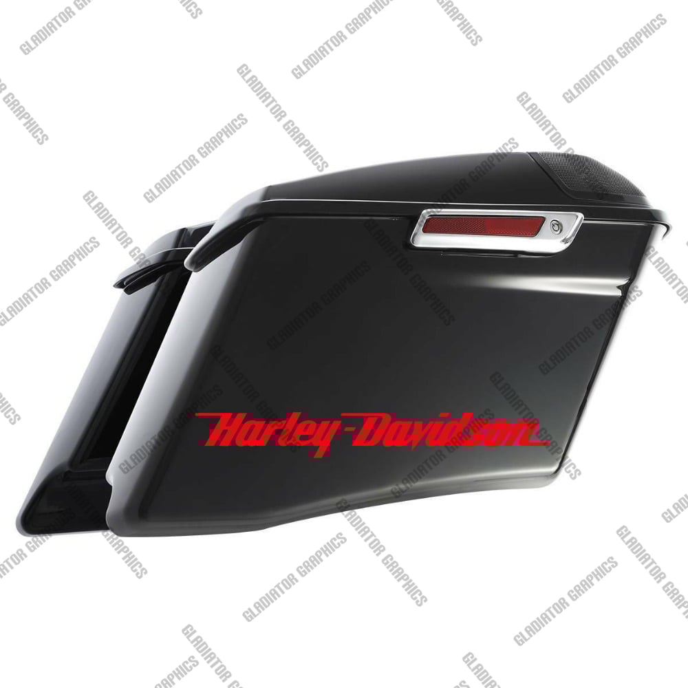 HD Script Saddlebag Decal | Gladiator Graphics
