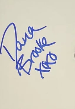 Dana Brooke Signature on item | Ash By Elegance