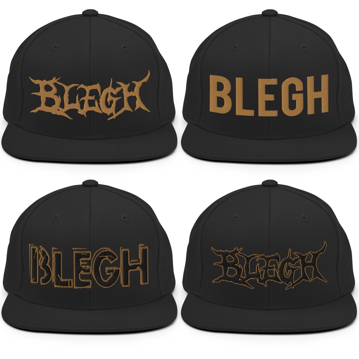 BLEGH SNAPBACK HAT - GOLD EDITION | Ohrion Apparel
