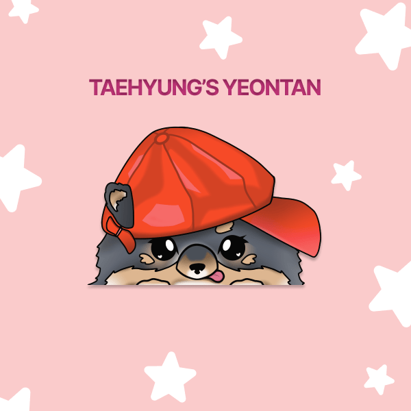 O. Yeontan (BTS Taehyung Dog) Peeker Decal | UBAE Stickers