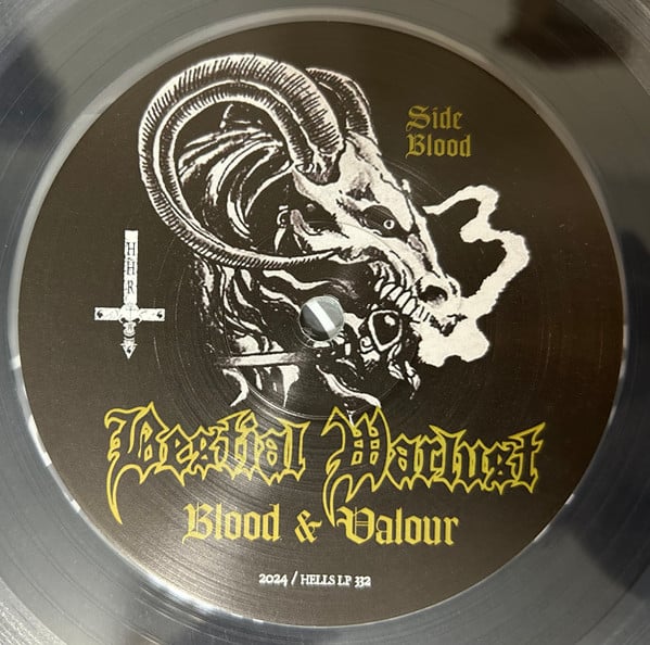 BESTIAL WARLUST - BLOOD AND VALOUR GATEFOLD 12" LP 2024 (CLEAR VINYL ...
