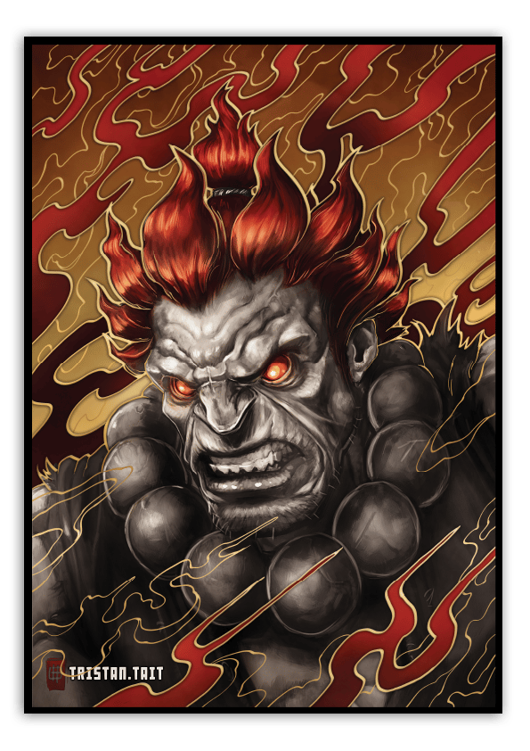 Akuma - A3 Poster Print | Tristan Tait Illustrations