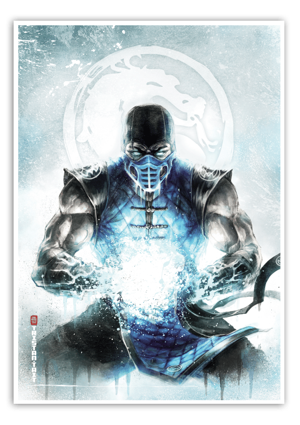Sub-Zero - A3 Poster Print | Tristan Tait Illustrations
