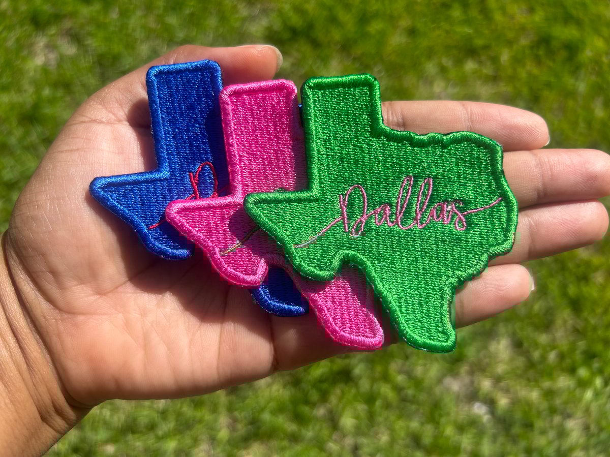 Dallas Texas patch (custom Colors) | Universal Sankofa