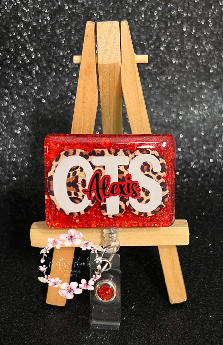 Rectangle shape badge reel | KraftyKambri