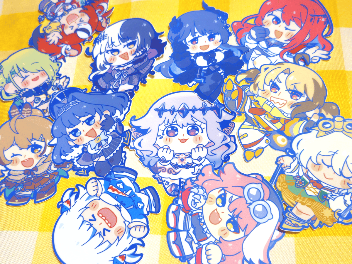 Hololive EN Vinyl Stickers (>NEW: irys!!) | limpachi