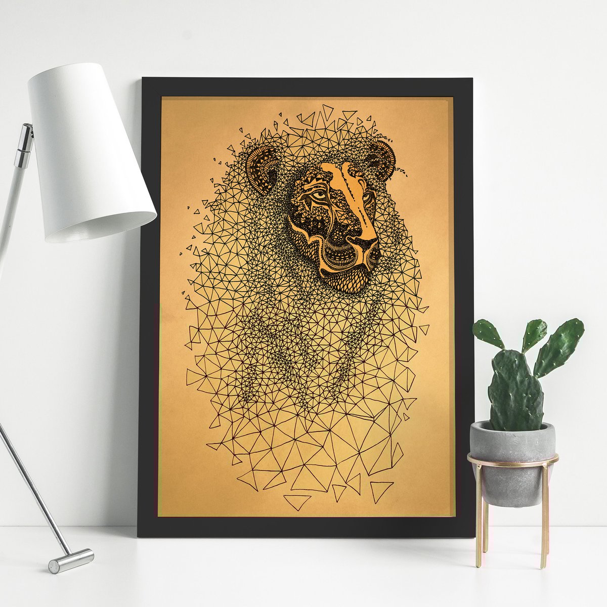 Lion print // A5 or A4 | Artsymalistic