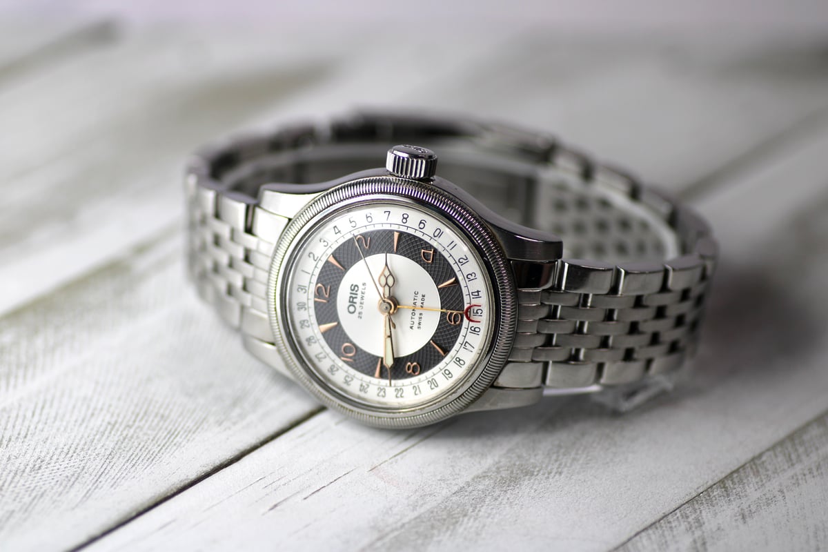 Oris Big Crown Pointer Date 7551 - Rare bicolor dial - 36MM | Pieces Of ...