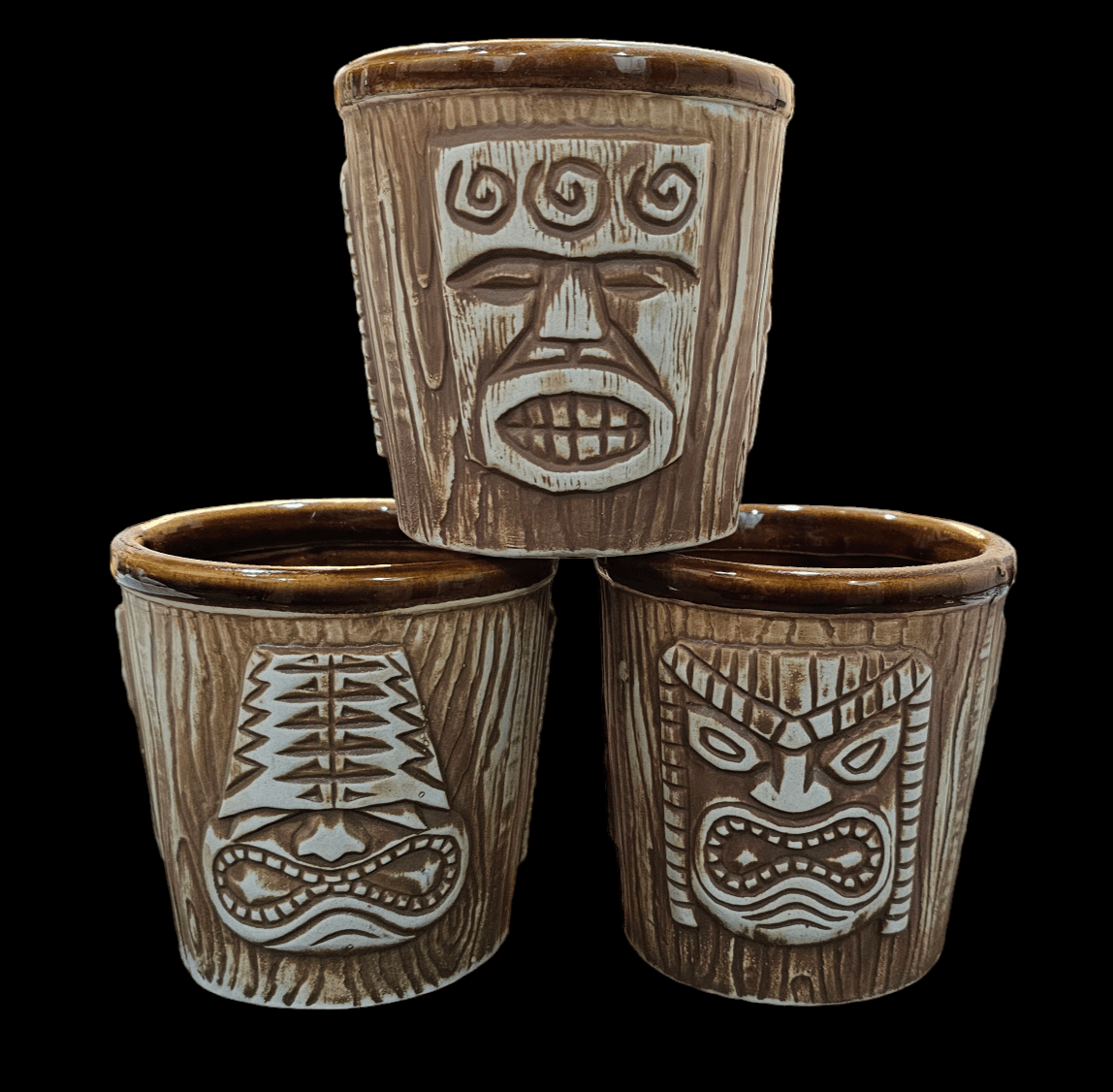 Vintage Set of Three Napco Bucket Mugs | Tiki Classics & Katiki Classic ...