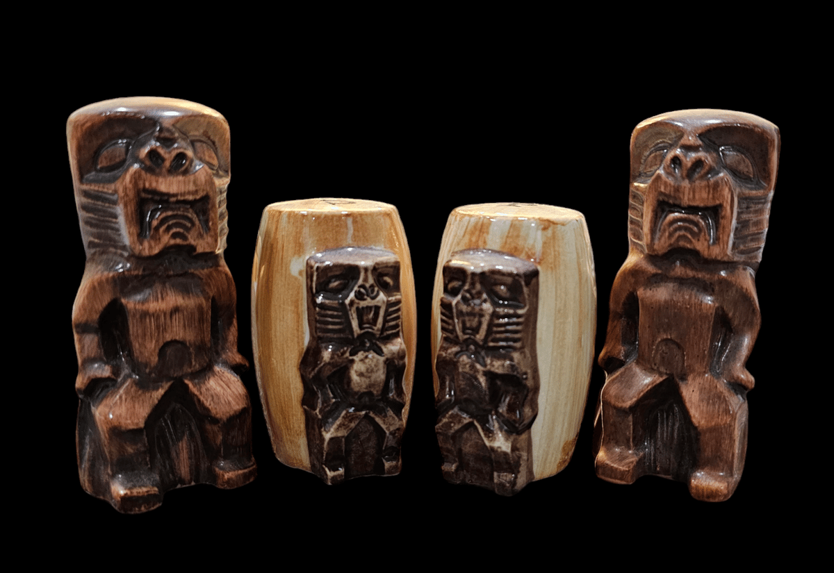 Vintage Sets of Tiki S&P Shakers FREE SHIPPING | Tiki Classics