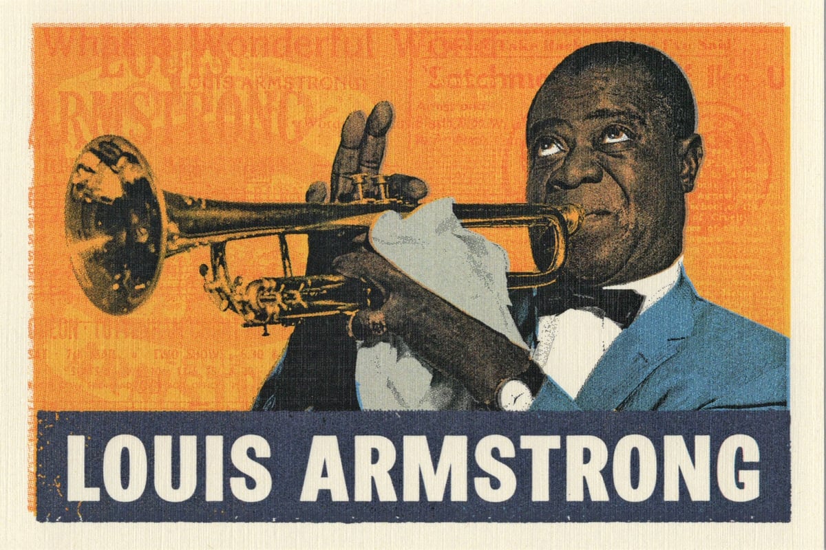 Louis Armstrong Postcard | Dellarious