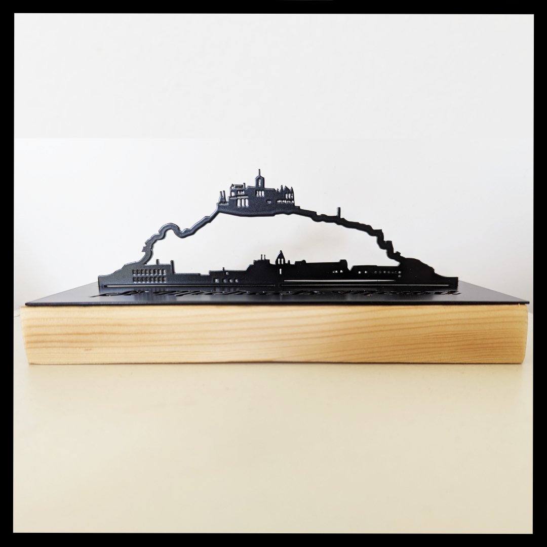 St Michaels Mount Line Art | Polygon Bear Cornish Design