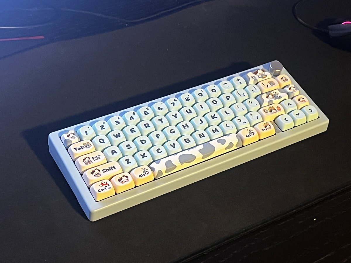 Blue Cow Mechanical Keyboard | Crazy Keebs | Your one-stop shop for all ...