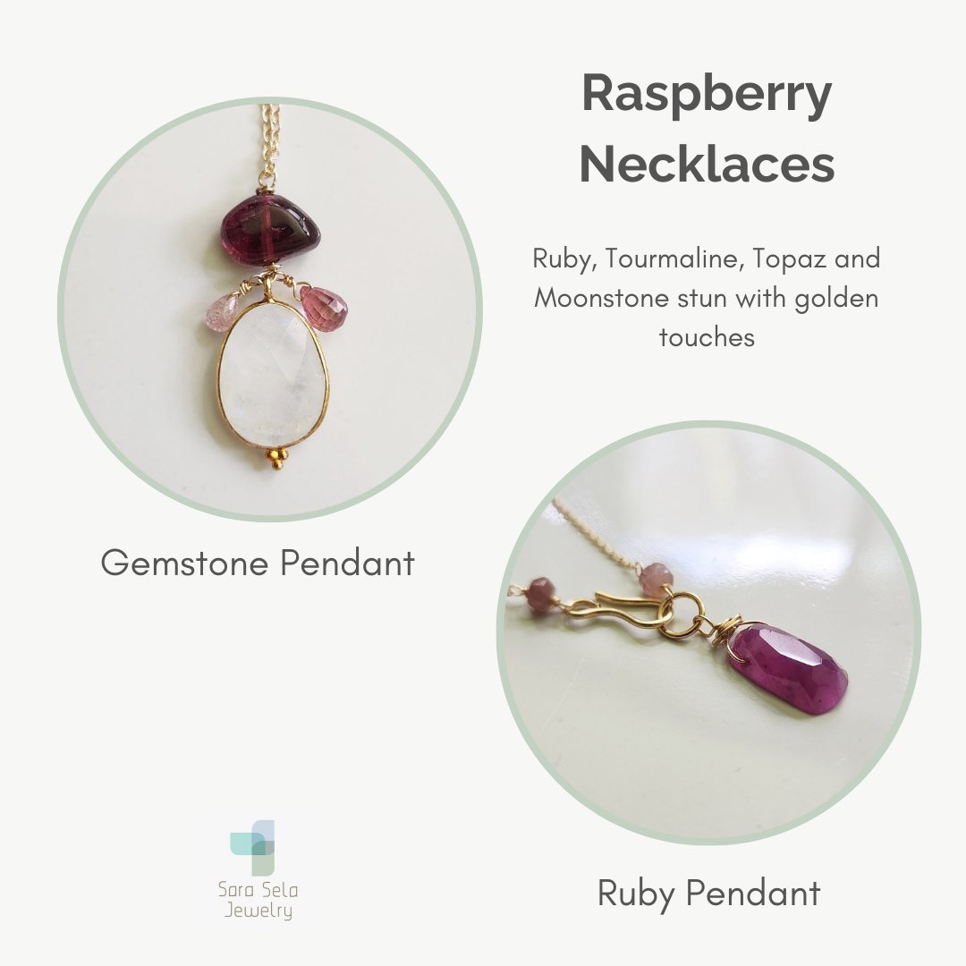 Raspberry Necklaces | Sara Sela Jewelry