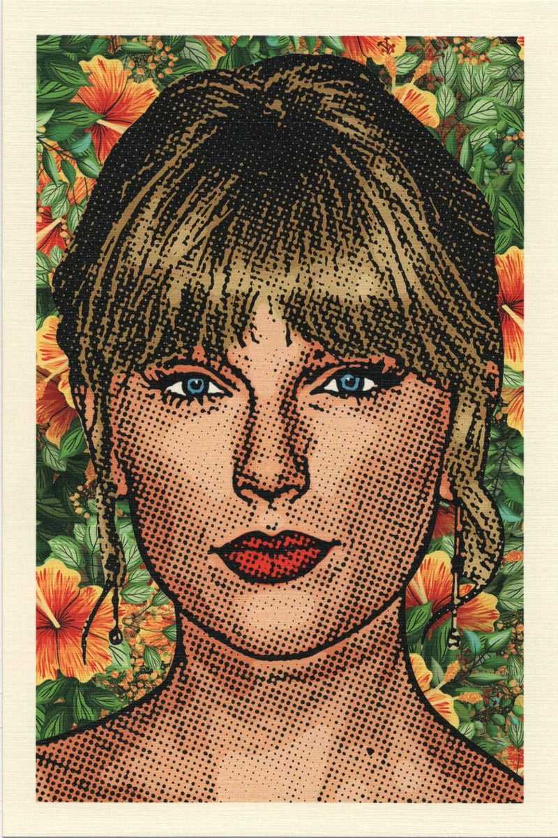 Taylor Swift Postcard | Dellarious
