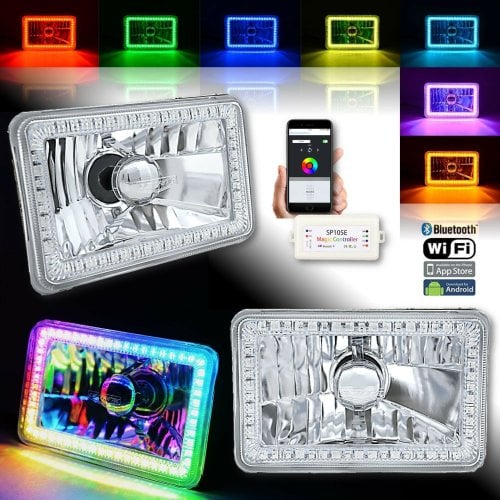 4X6" BLUETOOTH CHASE SMD LED HALO | Vision Industries Automotive ...