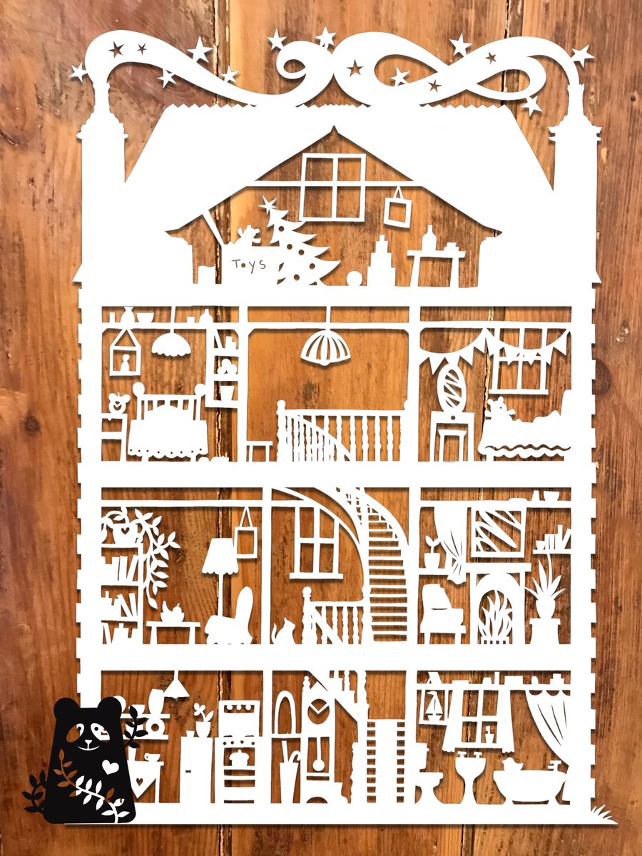 Paper Panda UK — House Papercut Template