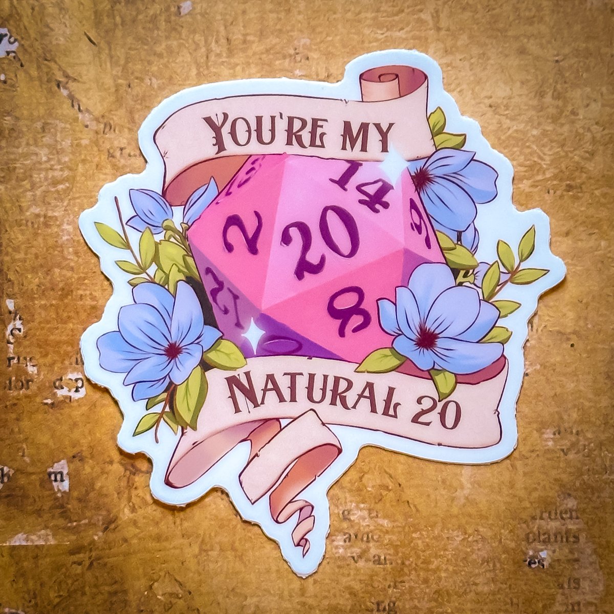 You're my Natural 20 Sticker | Pins By Arisamon