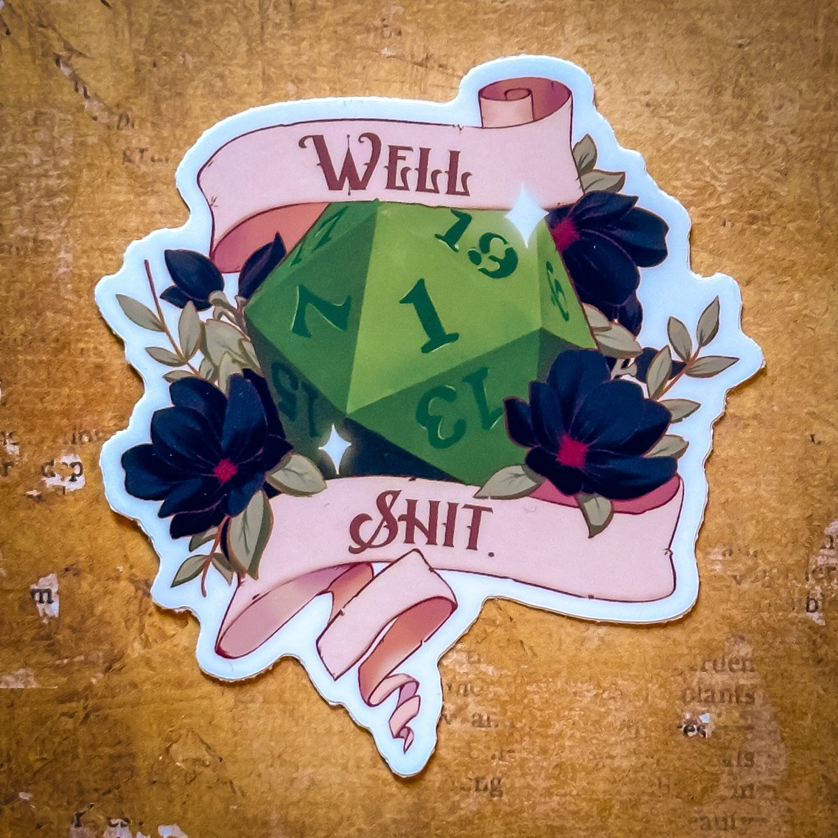 Well Sh!t. Sticker | Pins By Arisamon