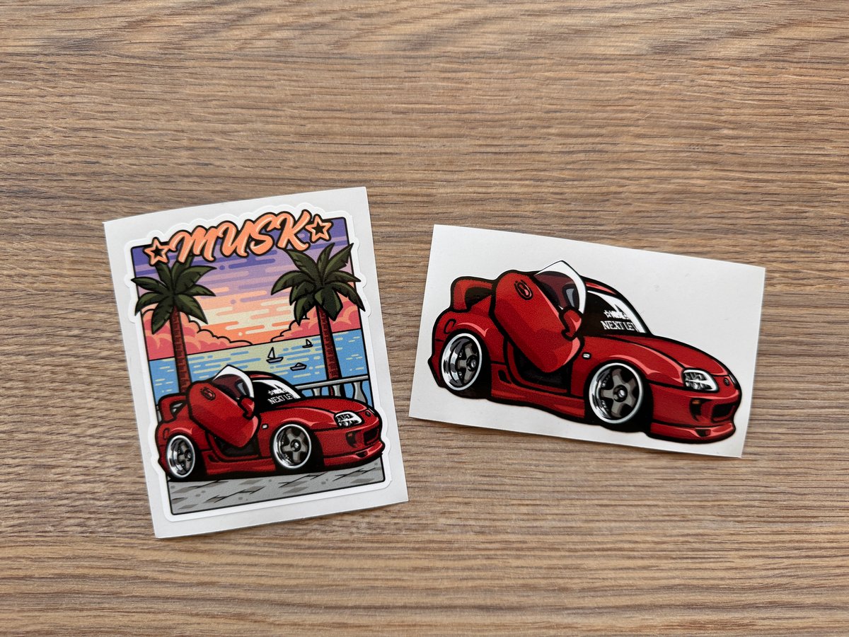 SUPRA Stickers Pack | Musk Customs