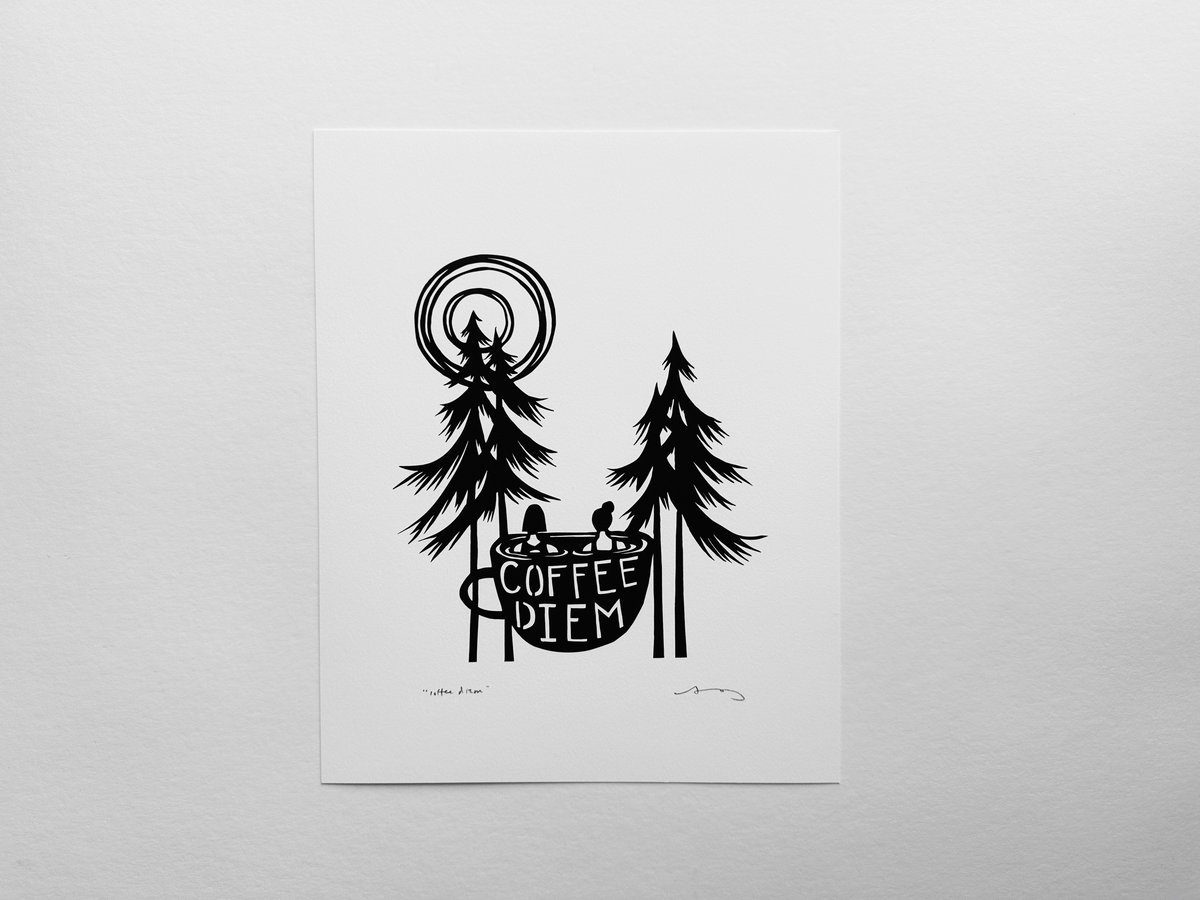 "Coffee Diem" 8x10" print | Anna Brones