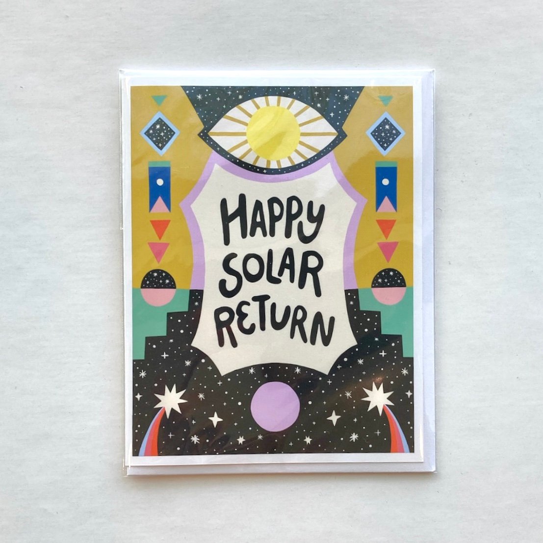 Happy Solar Return Greeting Card | Warm Shape