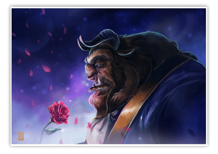Beast - A3 Poster Print | Tristan Tait Illustrations