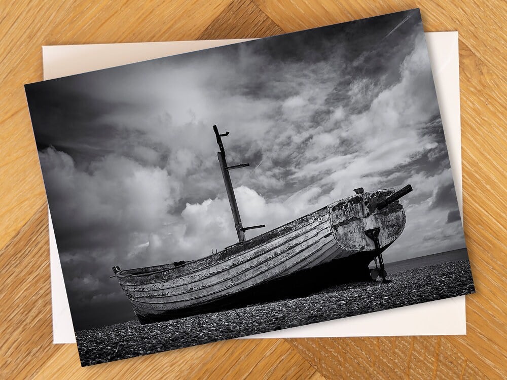 Two Belles Fishing Boat on Aldeburgh Beach. Suffolk Coast Greeting Card ...