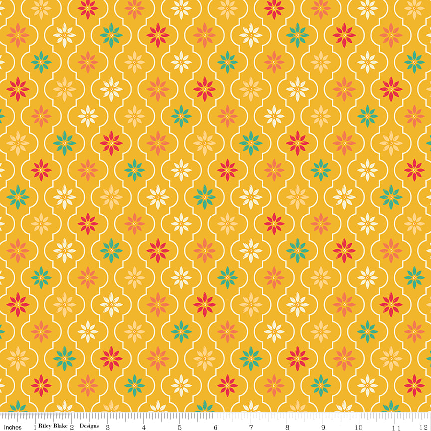 Saffron Moroccan Tile from Autumn Afternoon | Anka's Treasures