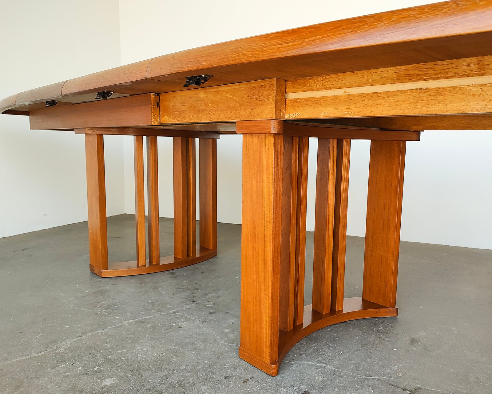 Benny Linden Expanding Teak Dining Table Iridium Interiors