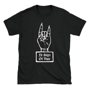 YE SIGN OF VOOR (WHITE PRINT) | Black Montanas