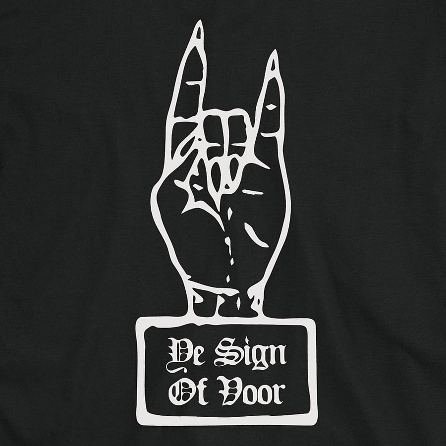 YE SIGN OF VOOR (WHITE PRINT) | Black Montanas