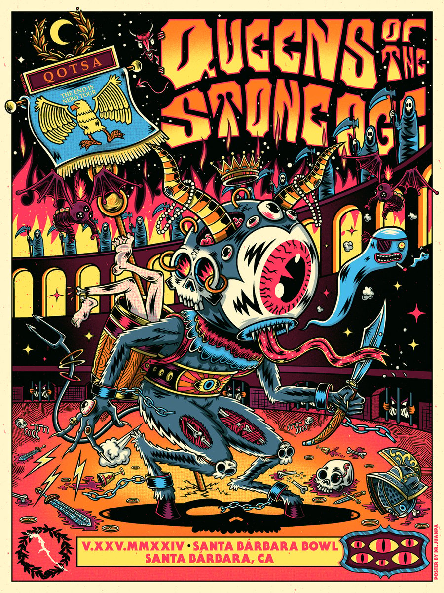 QOTSA Santa Bárbara CA 2024 (Regular & Foil) | Doctor Juanpa