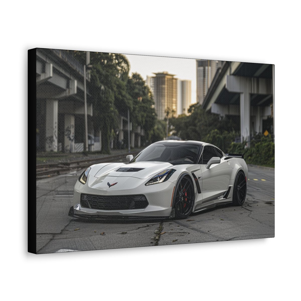2018 Chevrolet Corvette C7 Stingray Canvas | Motor City Canvas