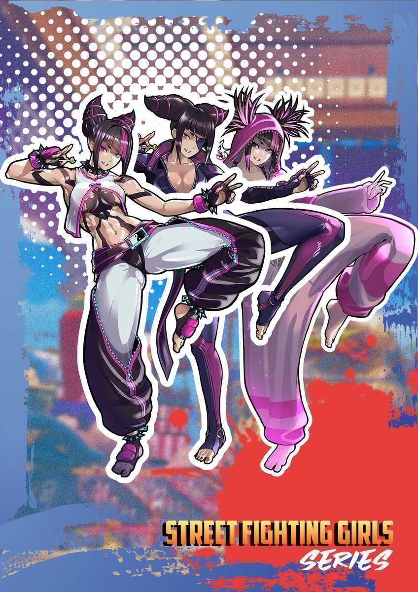 INKINK Collectibles — Juri Han - Street Fighting Girls series stickers ...