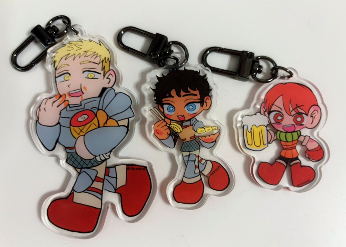 DUNMESHI dungeon meshi acrylic charms + stickers | rixxxen