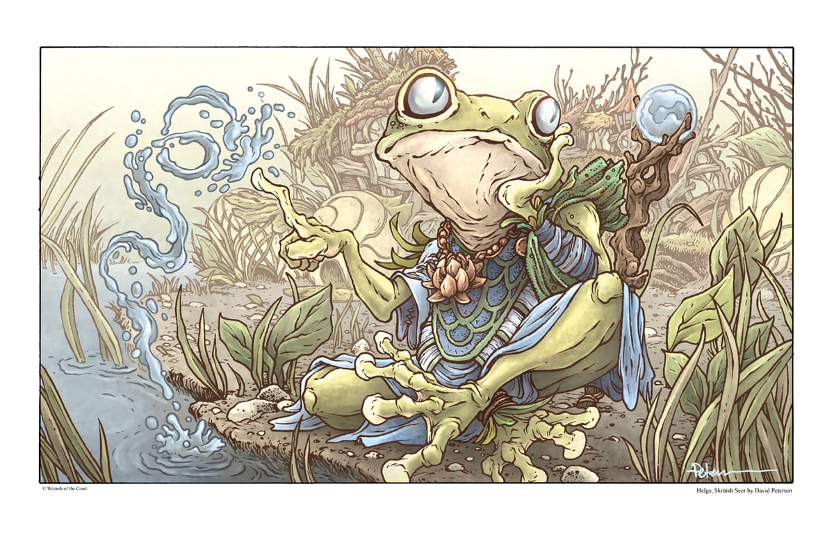 PRINT: Helga, Skittish Seer (Bloomburrow) | Mouse Guard