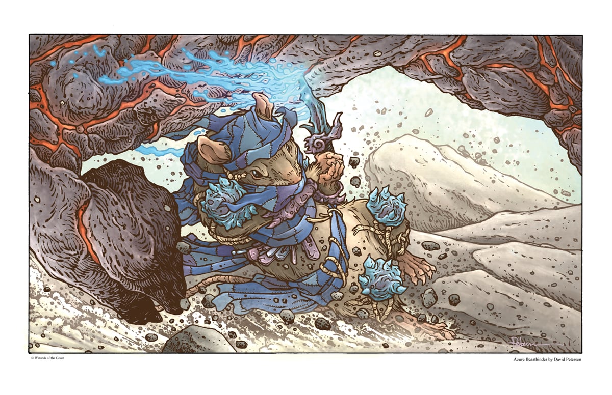 PRINT: Azure Beastbinder (Bloomburrow) | Mouse Guard