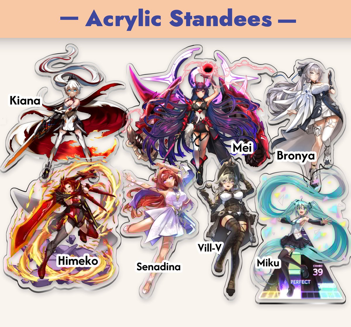 [PREORDER] Acrylic Standees | game & arts