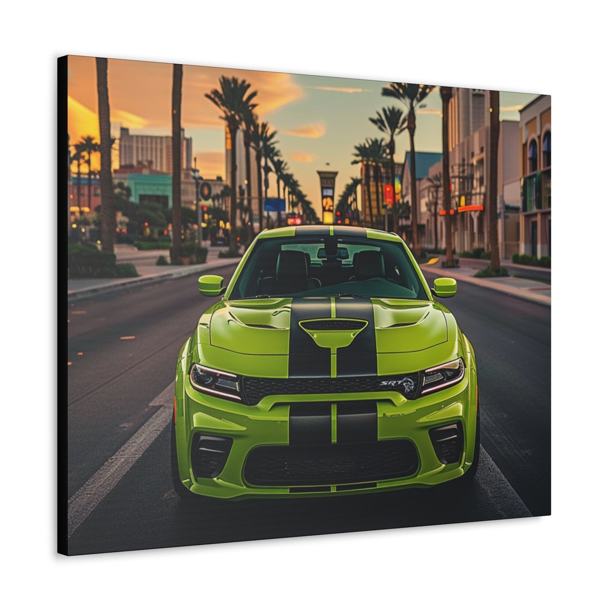 2021 Dodge Charger Hellcat Canvas | Motor City Canvas