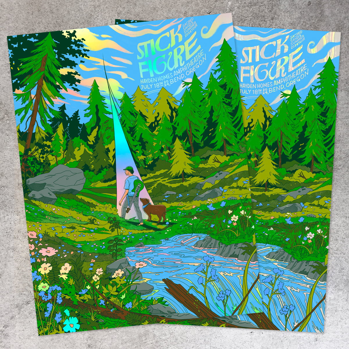 F4D Studios — Stick Figure Bend Posters